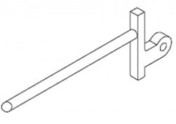 Horizontal Spool Pin # V610443210, E1A1663210 – Sew4less